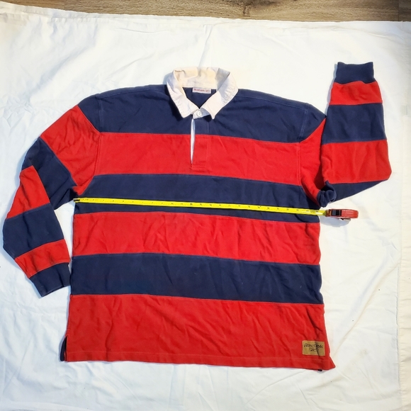 Reebok | Shirts | Reebok Rugby Shirt Men Xl Casual Classic Striped ...